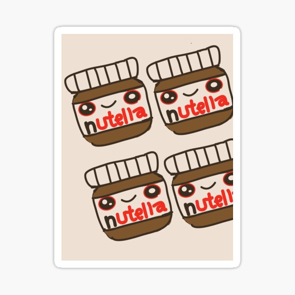"NUTELLA" Sticker for Sale by samorgen | Redbubble