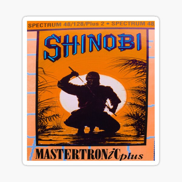 "ZX Spectrum Shinobi " Sticker for Sale by Loubie2 | Redbubble