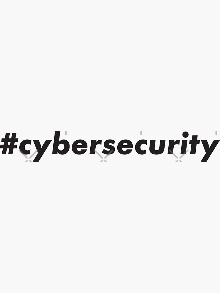 "#cybersecurity" Sticker by teesaurus | Redbubble