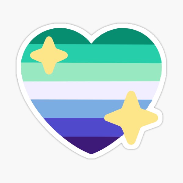 "Gay Men Pride Heart" Sticker for Sale by PeppasCafe | Redbubble