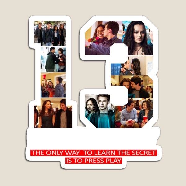 "13 Reasons Why Shirt TV Series T-Shirt A Story to Tell " Magnet by ...