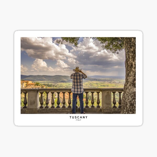 "Postcard from the world - Tuscany" Sticker for Sale by lucillaloiotile ...