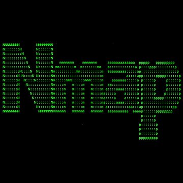 "NMAP ASCII" Sticker for Sale by clubtee | Redbubble