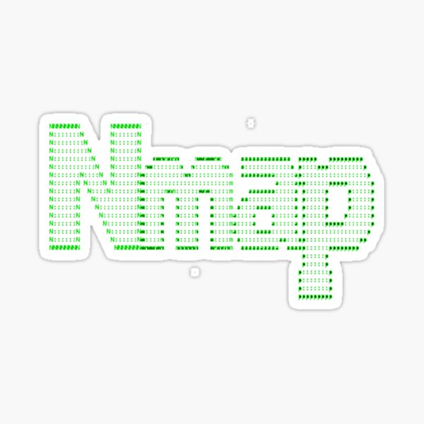 "NMAP ASCII" Sticker for Sale by clubtee | Redbubble