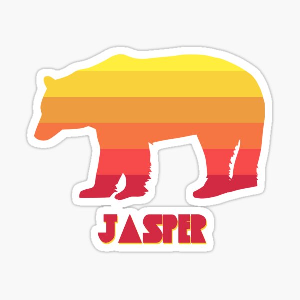 "Jasper National Park Bear" Sticker by esskay | Redbubble