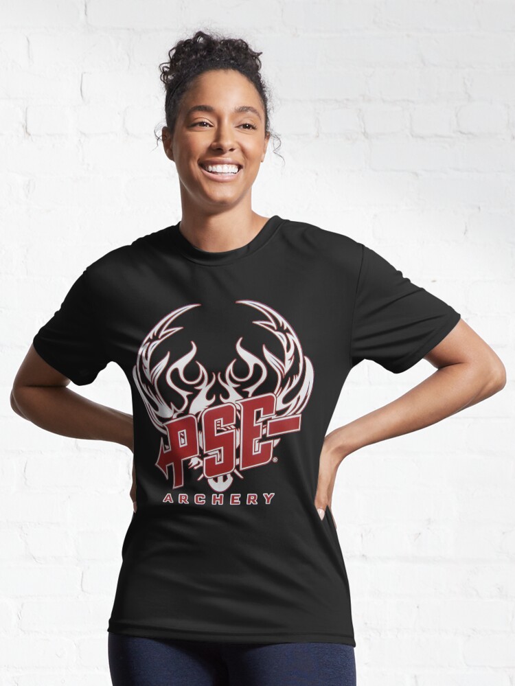 "PSE Archery Red White Custom Logo Arrow" Active T-Shirt for Sale by ...