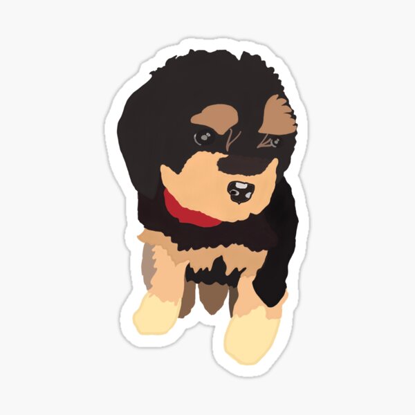 "Cute cavapoo/ cavoodle puppy cartoon" Sticker by phoebenic | Redbubble