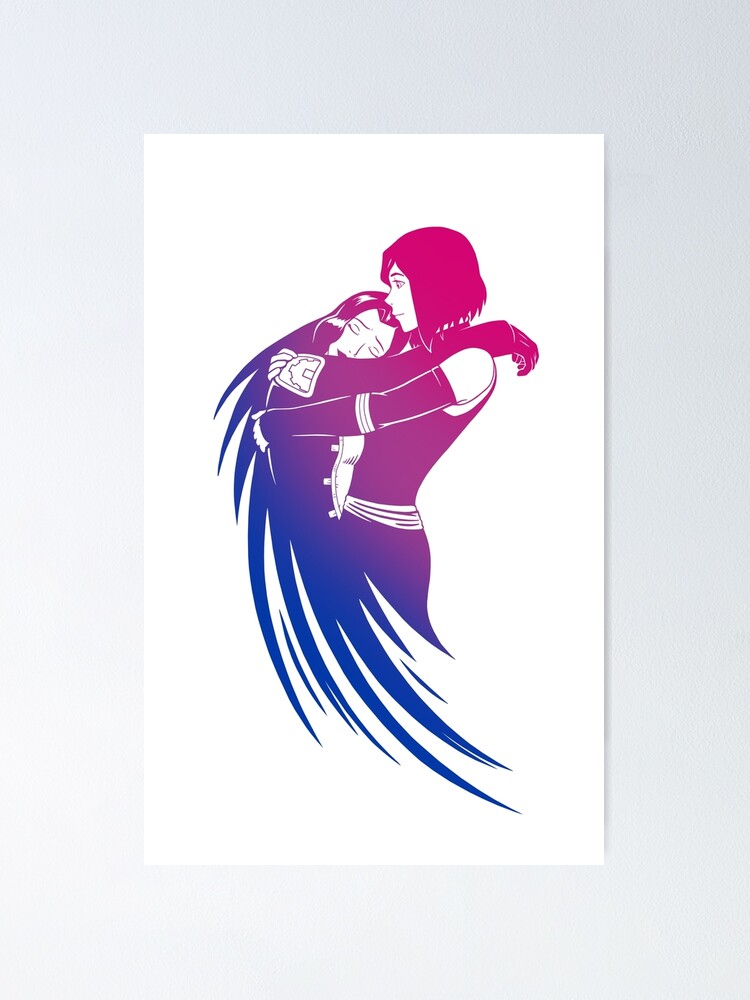 "Korrasami Fantasy - bi pride version" Poster for Sale by cattocc ...