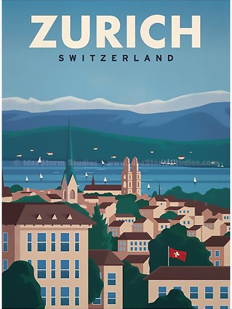 "Zurich - Switzerland Europe " Sticker for Sale by art-lovers | Redbubble