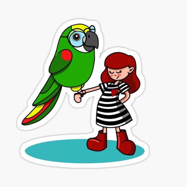 "MY BEST FRIEND PEDRO" Sticker for Sale by MAYRAREINART77 | Redbubble