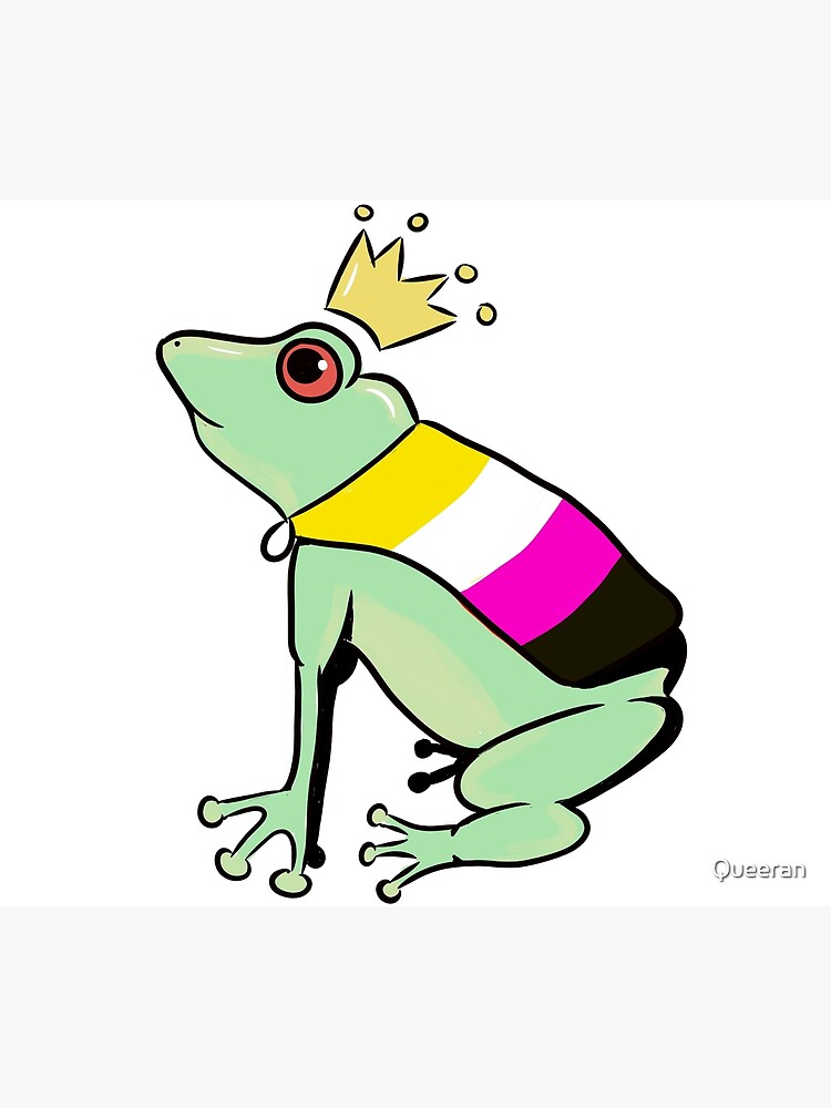 "Pride Frog - Non-binary (ver. 1)" Poster for Sale by Queeran | Redbubble