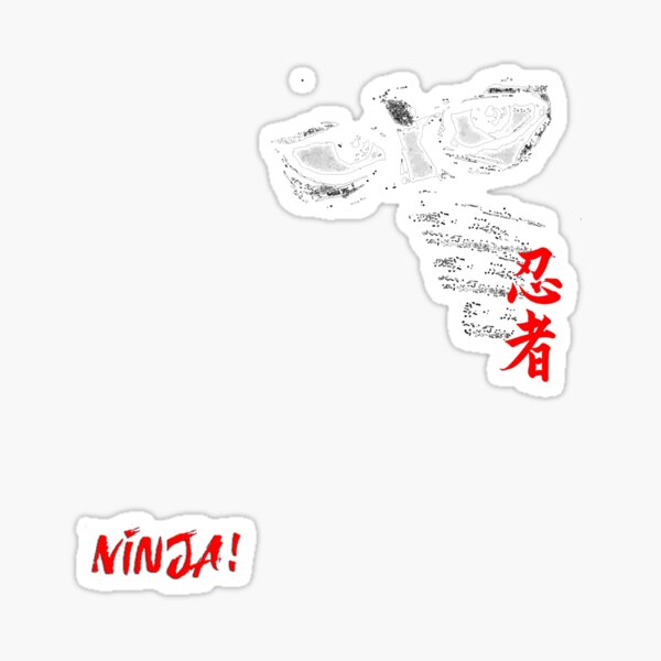 "Ninja Eyes - Ninjutsu" Sticker for Sale by Zanshin-Art | Redbubble