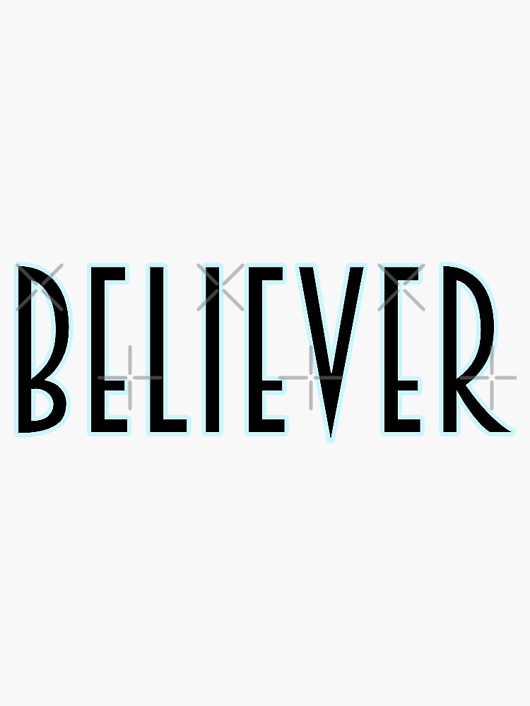 "Believer - Imagine Dragons" Sticker by elena-op | Redbubble