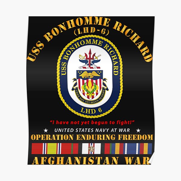 "Navy - USS Bonhomme Richard - OEF" Poster for Sale by twix123844 ...