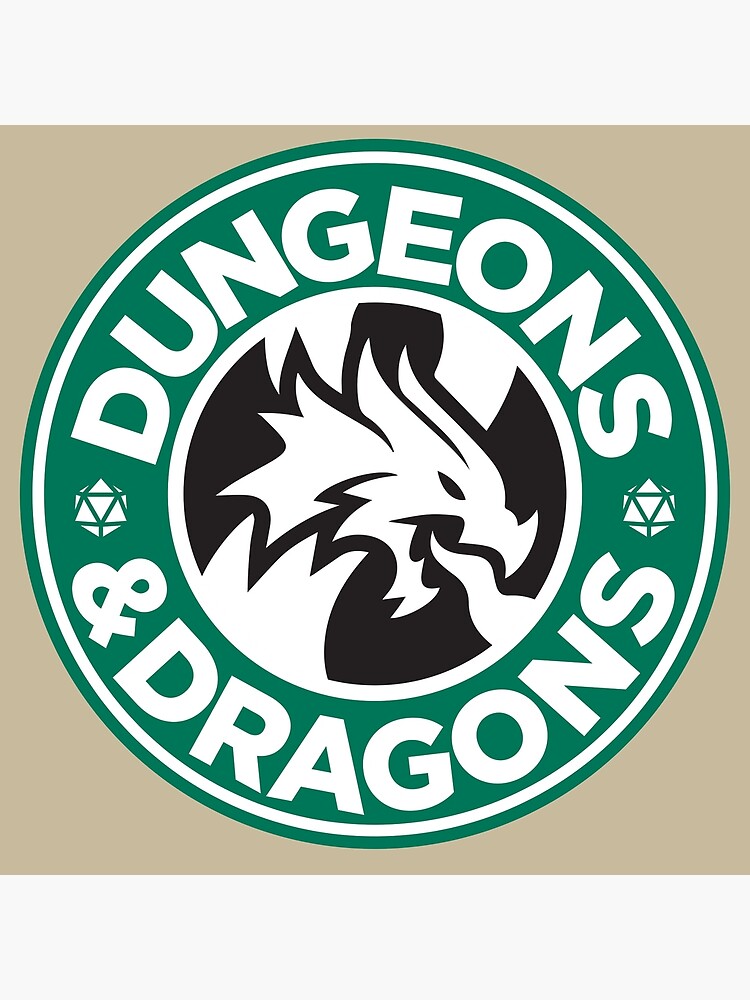 "Dungeons and Dragons Starbucks" Poster for Sale by carlhuber | Redbubble