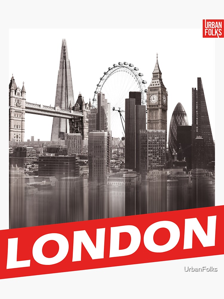 "London City" Sticker for Sale by UrbanFolks | Redbubble