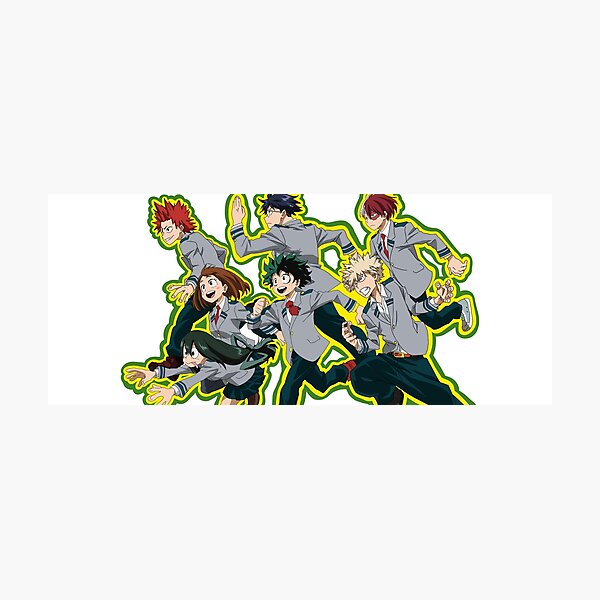 "My hero academia group anime mha " Photographic Print for Sale by ...