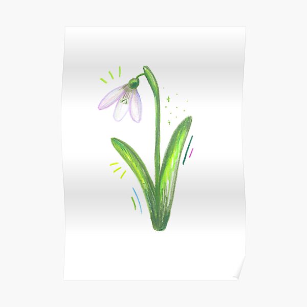 "Snowdrop" Poster by meganmxe | Redbubble