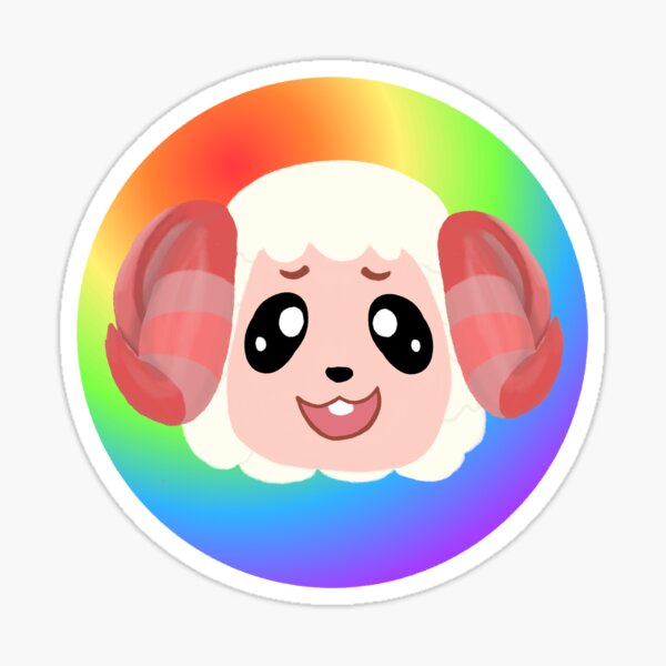 "ACNH Dom Digital Illustration" Sticker by Lunarbaycrafts | Redbubble