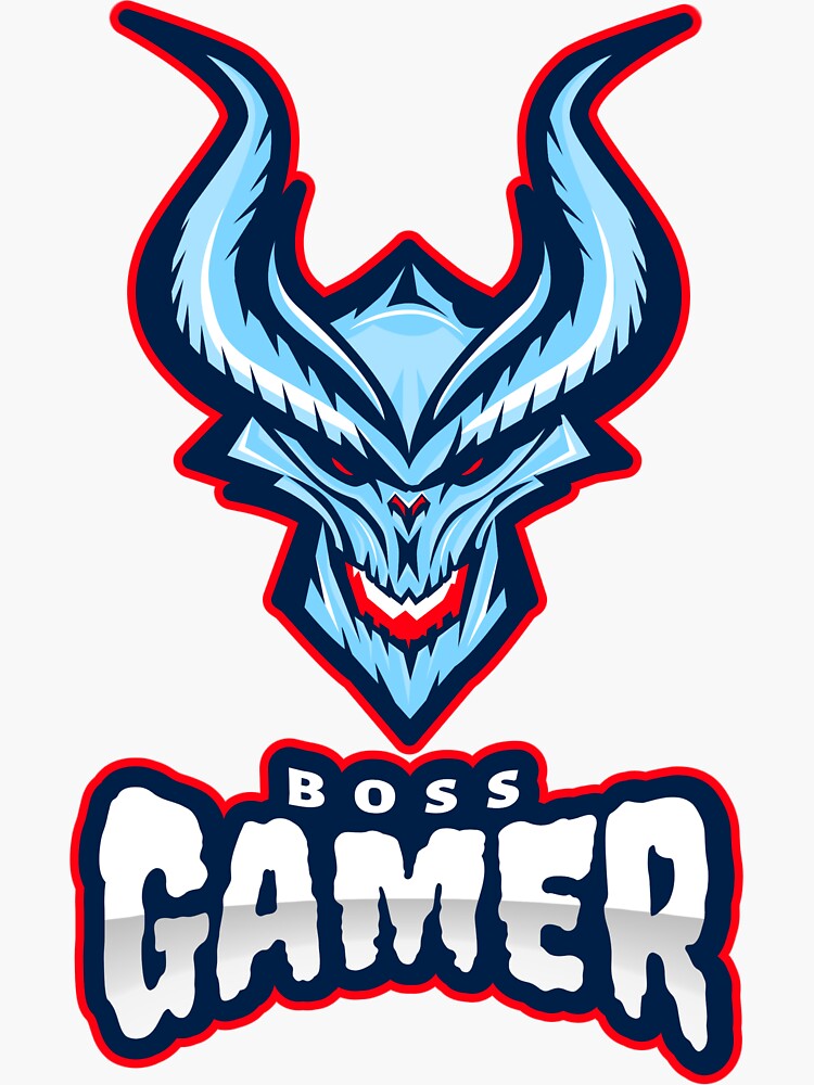 "BOSS GAMER, GAMING" Sticker by Uptop89 | Redbubble