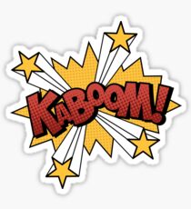 Kaboom Stickers | Redbubble