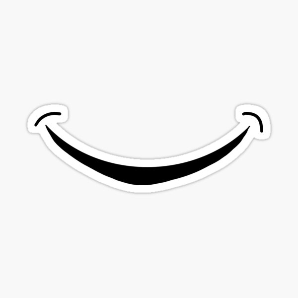 "Smiley mouth face mask" Sticker for Sale by kaylamerillo | Redbubble