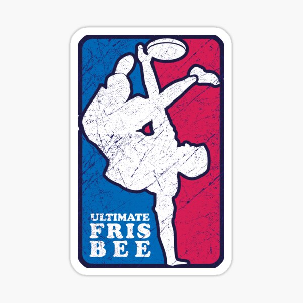 "Frisbee for the Ultimate Frisbee Player in NBA Logo Style" Sticker by ...