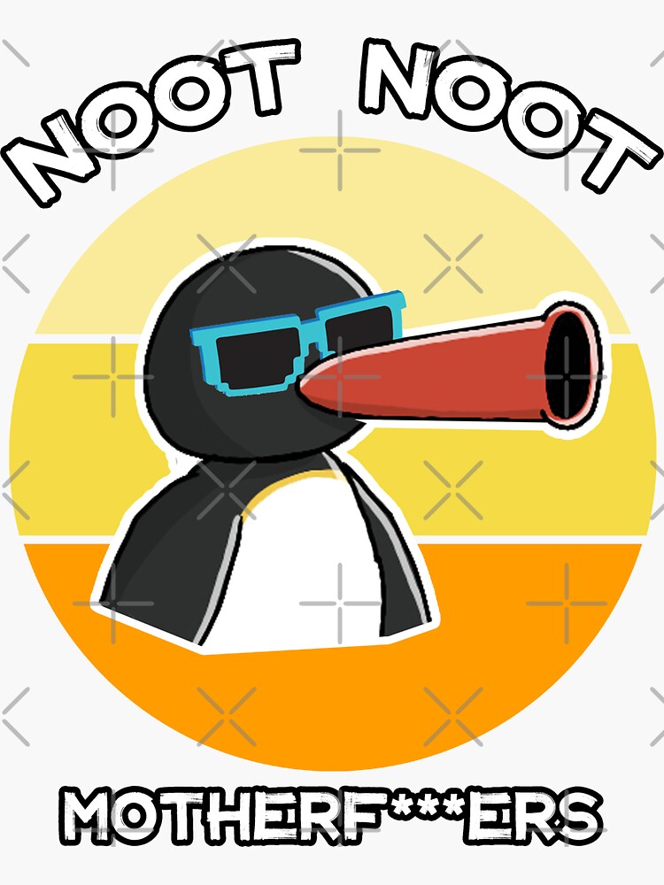 "Noot Noot Pingu Shirt Noot Meme Gift Summer" Sticker for Sale by ...