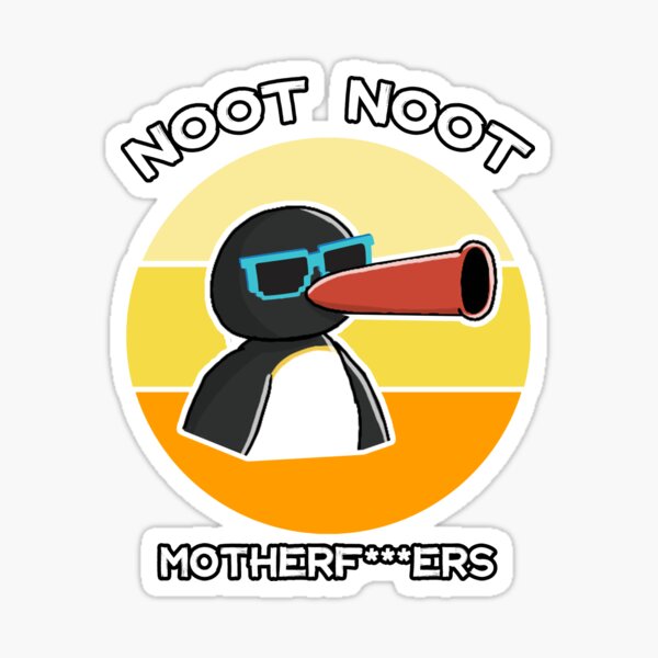 "Noot Noot Pingu Shirt Noot Meme Gift Summer" Sticker for Sale by ...