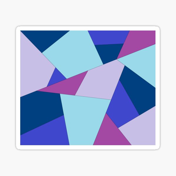 "Abstract Art: Cold Colours " Sticker for Sale by dinotimeror | Redbubble