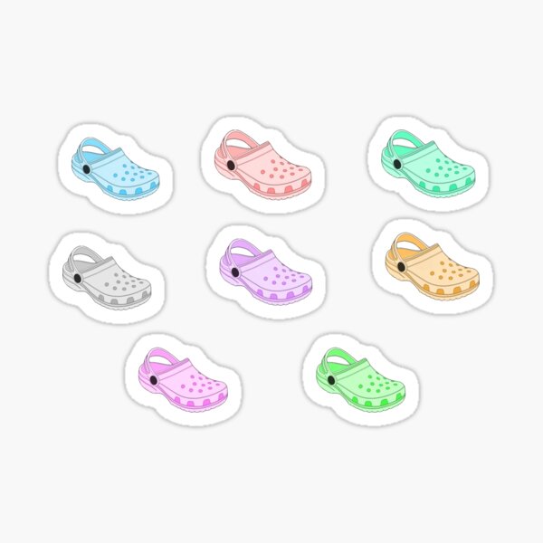 "crocs for days" Sticker for Sale by nadiarogers | Redbubble
