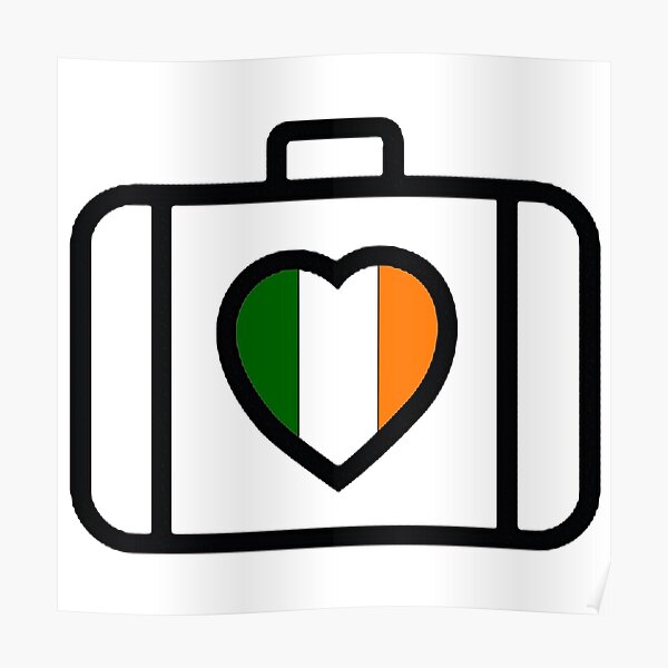 "U2 Inspired Large Tri Heart Suitcase" Poster by suzieU2 | Redbubble