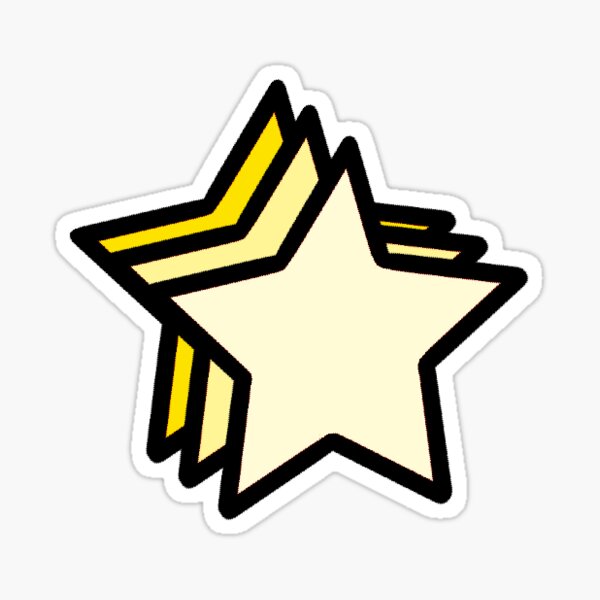 "yellow star sticker" Sticker for Sale by margaretpalmer | Redbubble