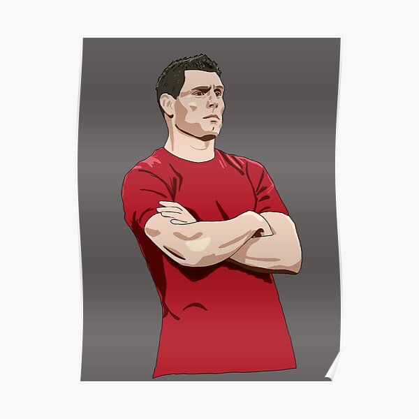 "Mr Reliable James Milner illustration " Poster for Sale by thebcarts ...