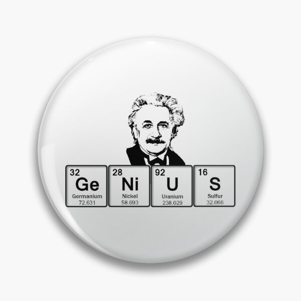"GeNiUS einstein using elements of the periodic table design" Pin by ...