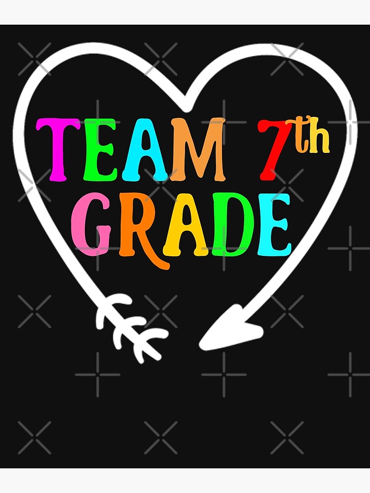 "Team 7th Seventh Grade Funny Back To School Teacher Student" Poster ...