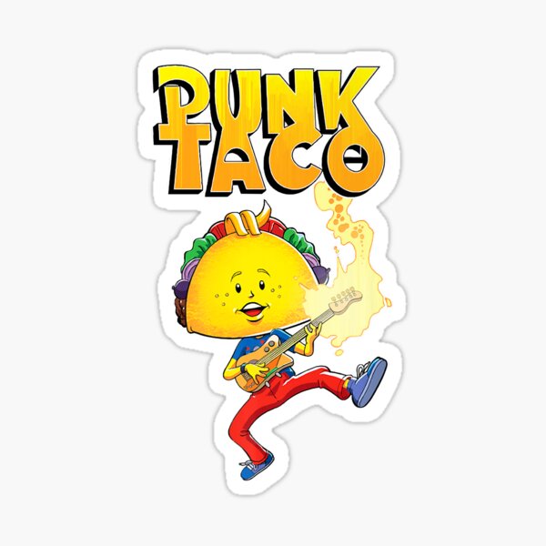 "Punk Taco" Sticker by ErikaGomora | Redbubble