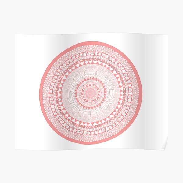 "Light Pink Mandala" Poster by designsbysaiva | Redbubble