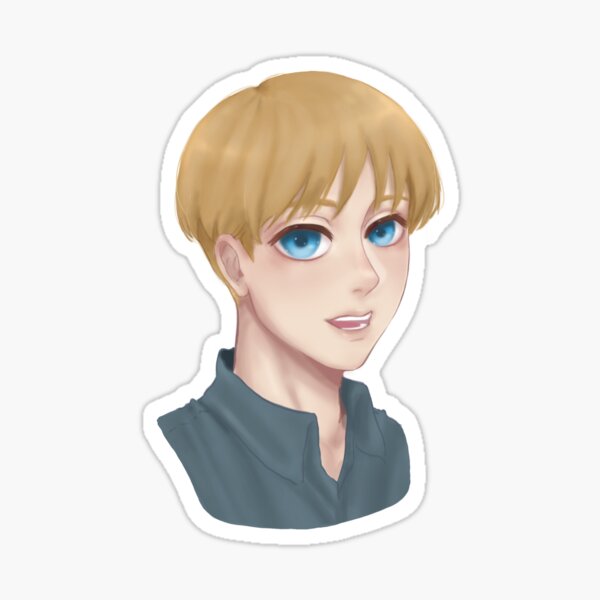 "ARMIN ARLERT || ATTACK ON TITAN" Sticker for Sale by r0rkj99 | Redbubble