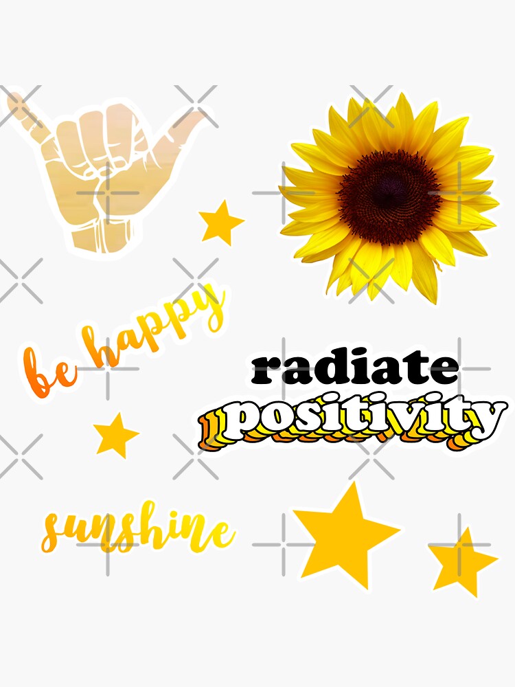 "Yellow Sunshine Sticker Pack" Sticker for Sale by lauren-joelle ...