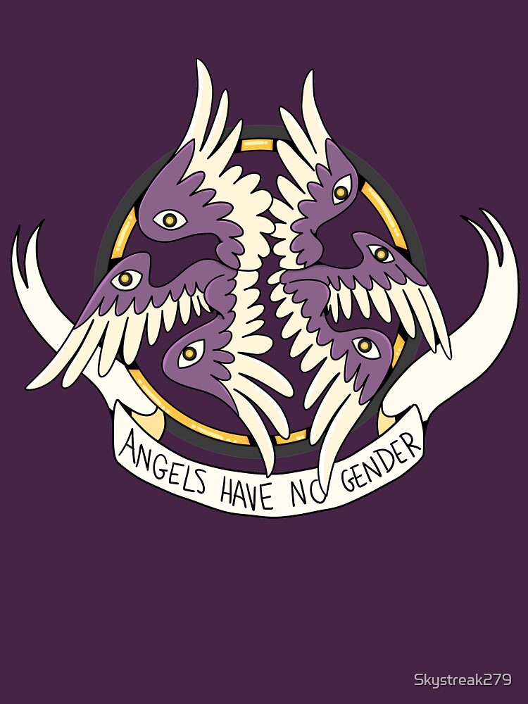 "Angels Have No Gender" T-shirt for Sale by Skystreak279 | Redbubble ...