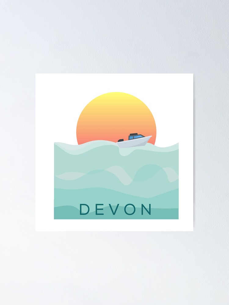"Devon " Poster by Jamiecsmith1986 | Redbubble