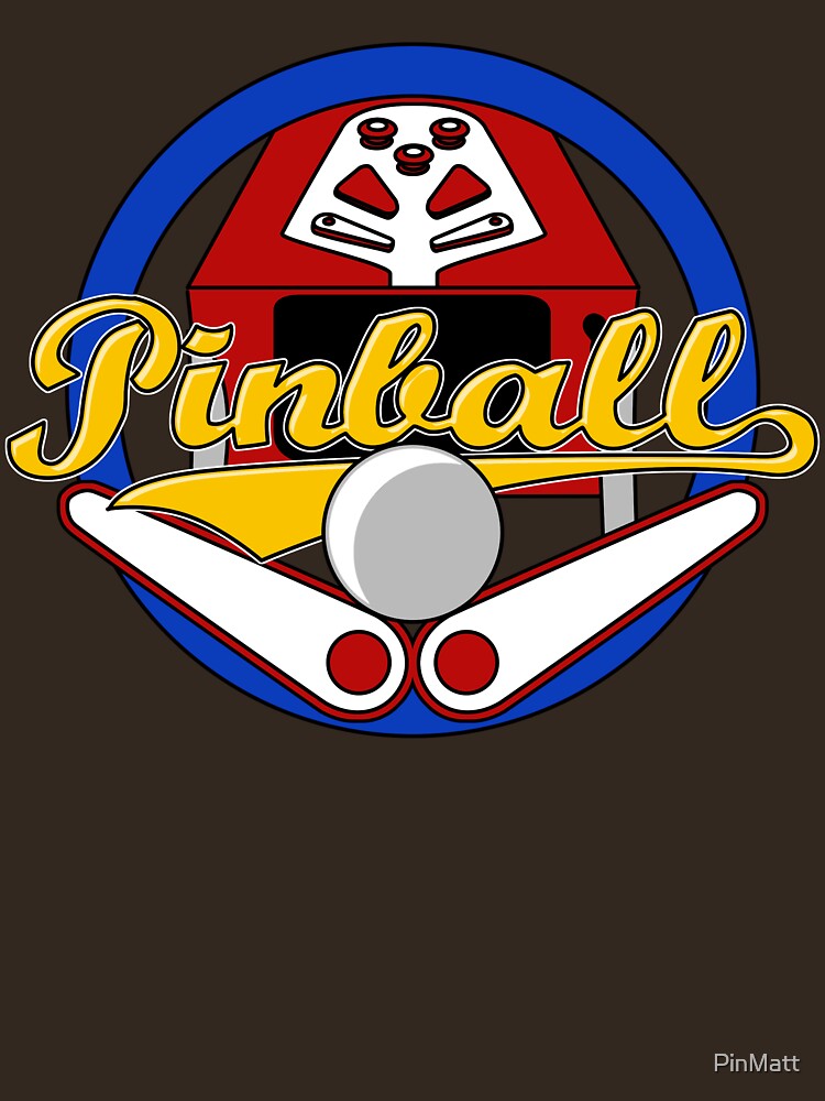 "Pinball Logo" T-shirt for Sale by PinMatt | Redbubble | pinball t ...