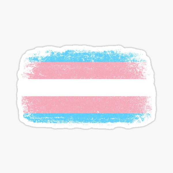 "Distressed Transgender Flag" Sticker for Sale by beardsandcats | Redbubble