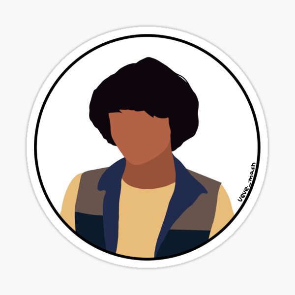 "Stranger things mike colour blocking" Sticker for Sale by dashas-art ...