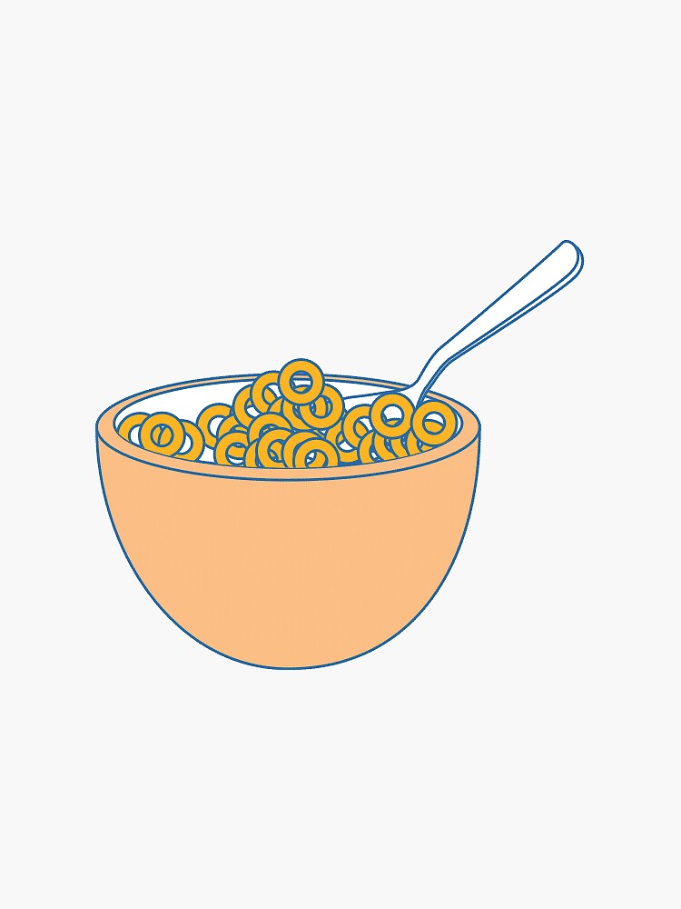 "Breakfast Cereal" Sticker for Sale by flora12245 | Redbubble