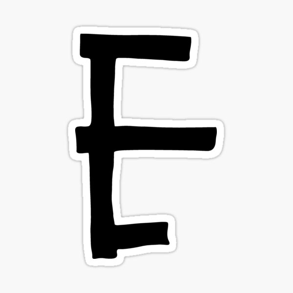 "E Letter (Tape Monogram)" Sticker by Monogramy | Redbubble