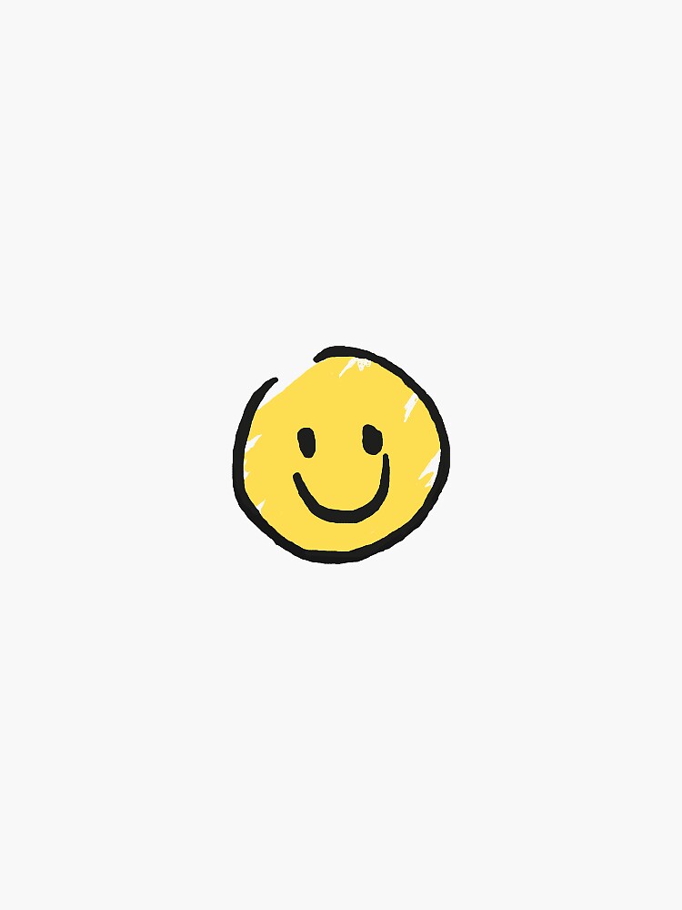 "edgy smiley face" Sticker for Sale by avaharriman226 | Redbubble