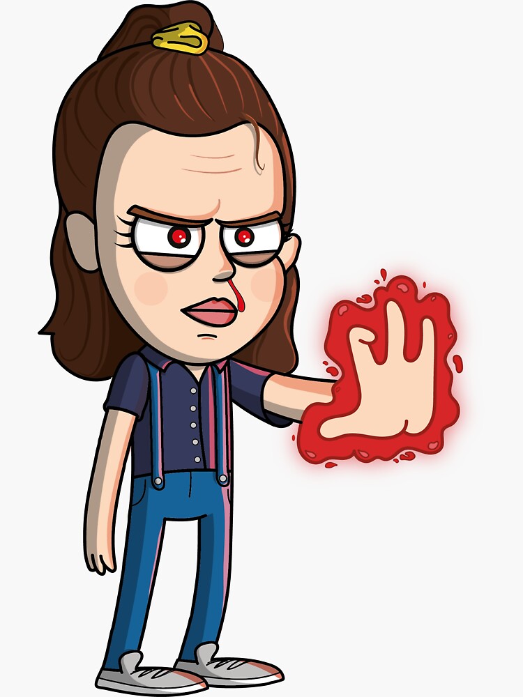 "11 Stranger things" Sticker for Sale by 3Faller | Redbubble