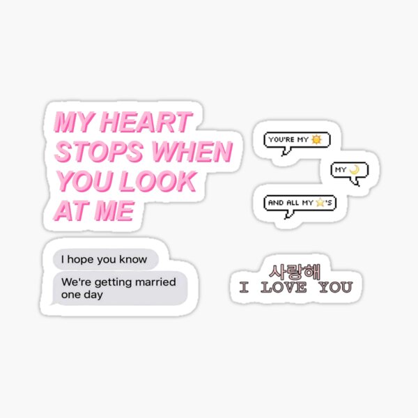 "love sticker pack" Sticker for Sale by leyla-k | Redbubble